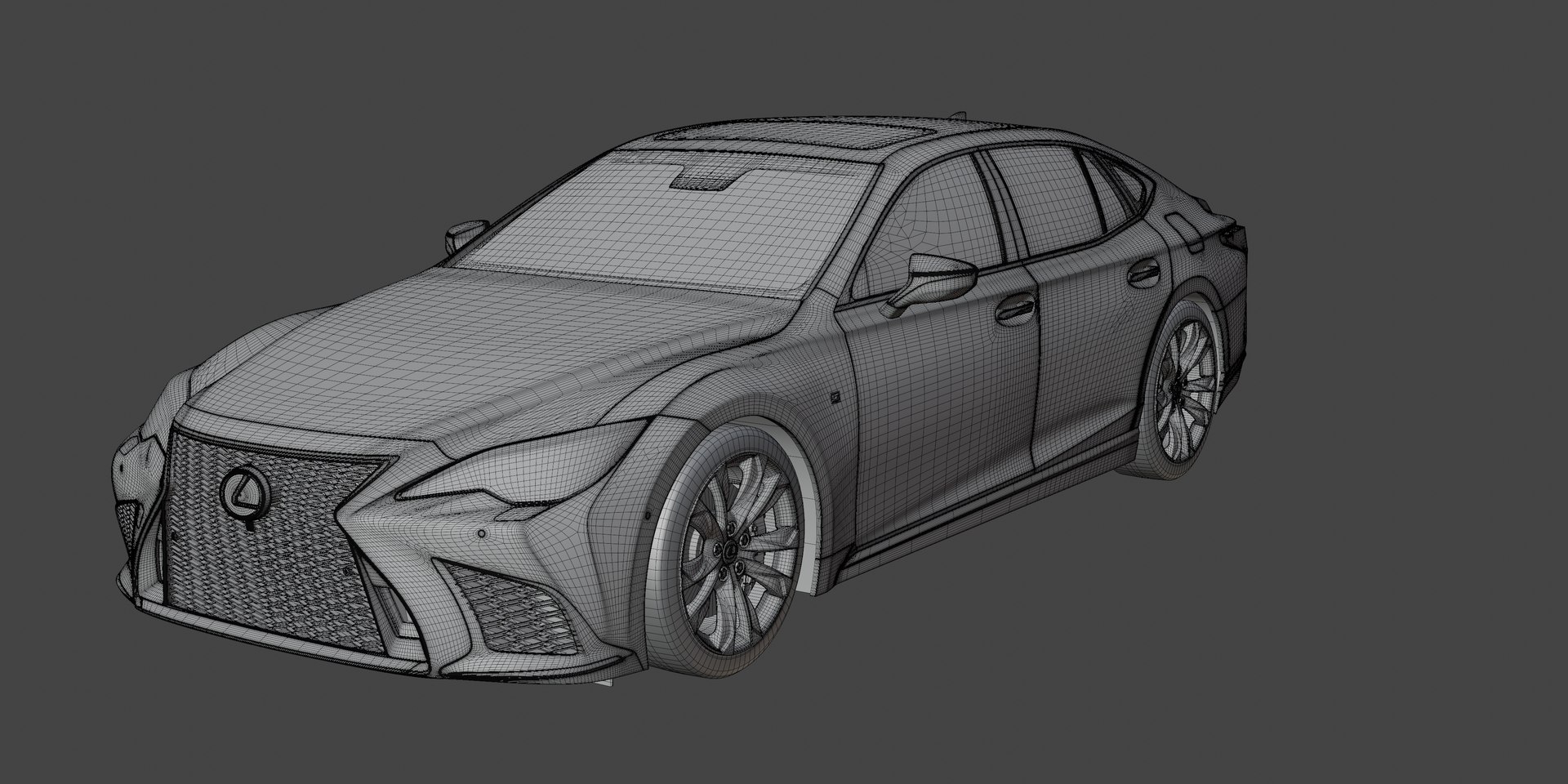 3D Lexus LS500h F Sport 2021 model - TurboSquid 2182574