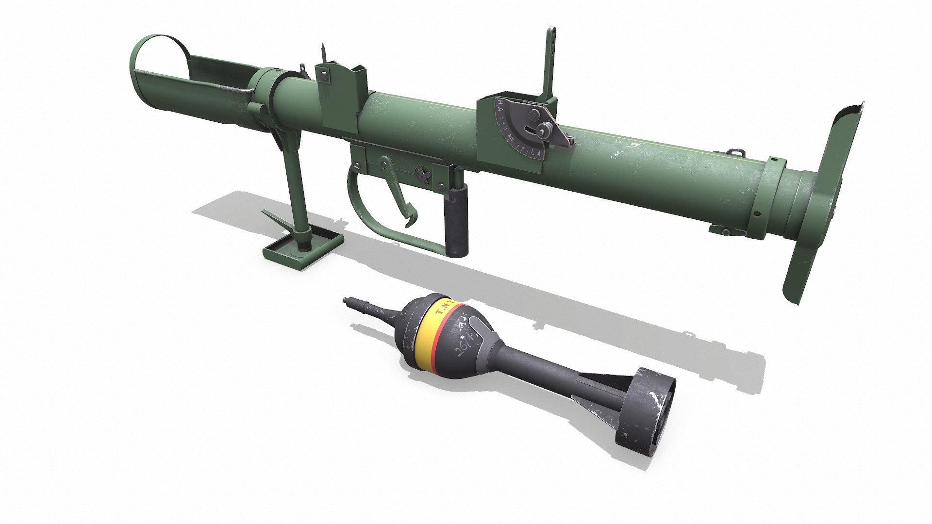 3D PIAT WW1 British Anti Tank Weapon Low-poly PBR - TurboSquid 2340575