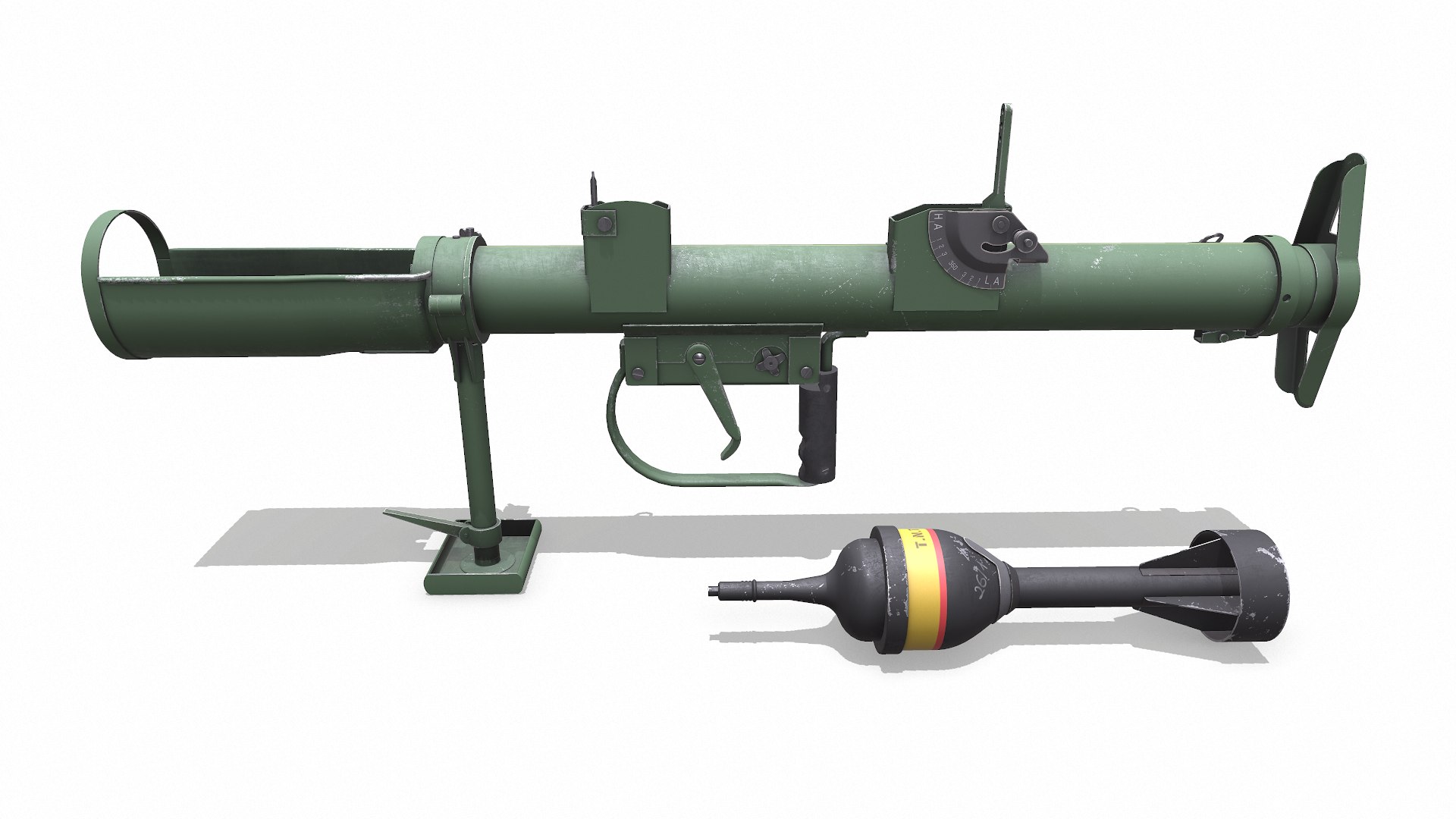 3D PIAT WW1 British Anti Tank Weapon Low-poly PBR - TurboSquid 2340575