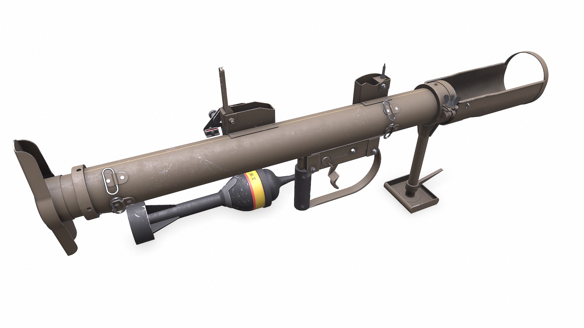 3D PIAT WW1 British Anti Tank Weapon Low-poly PBR - TurboSquid 2340575