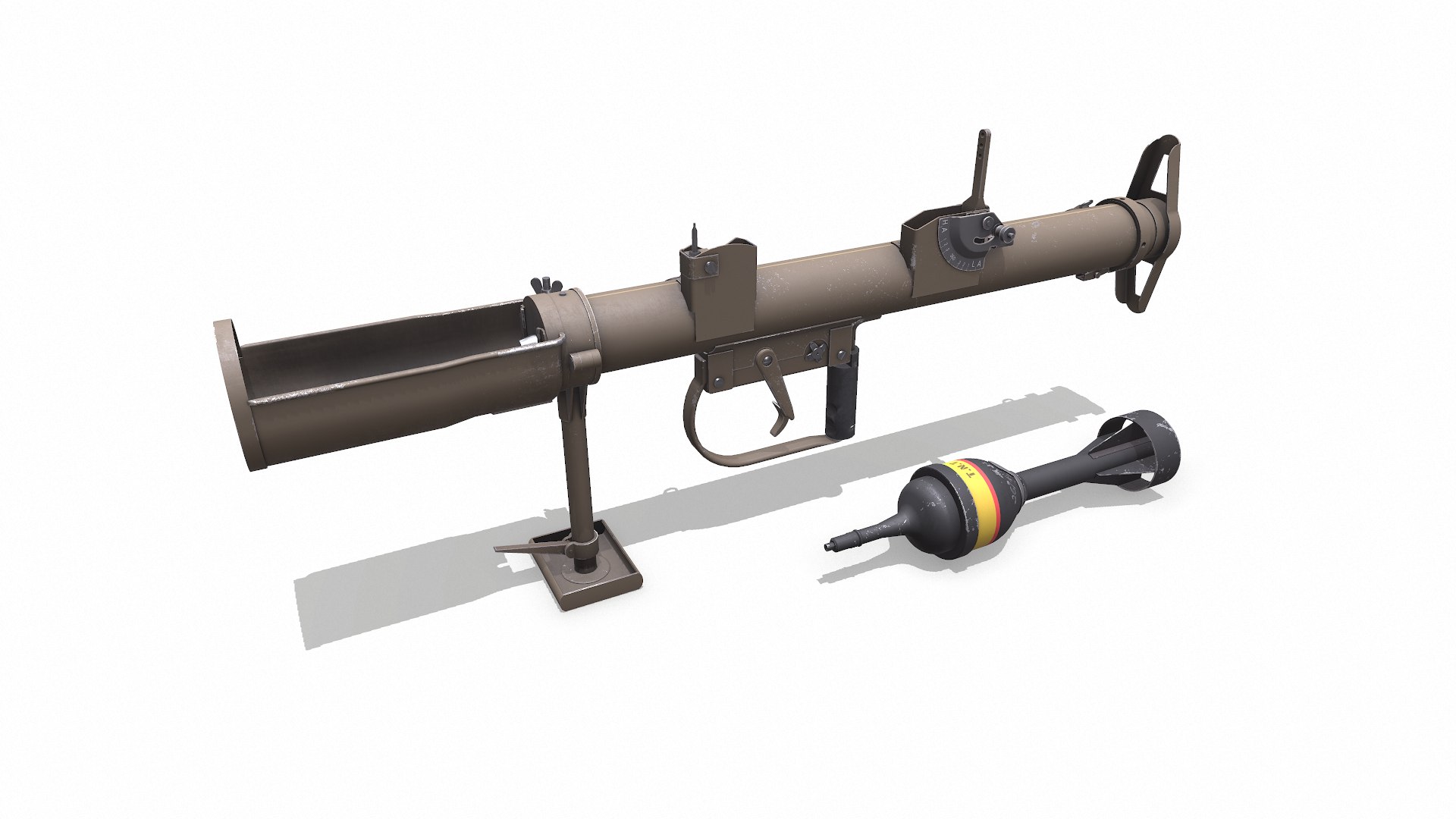 3D PIAT WW1 British Anti Tank Weapon Low-poly PBR - TurboSquid 2340575
