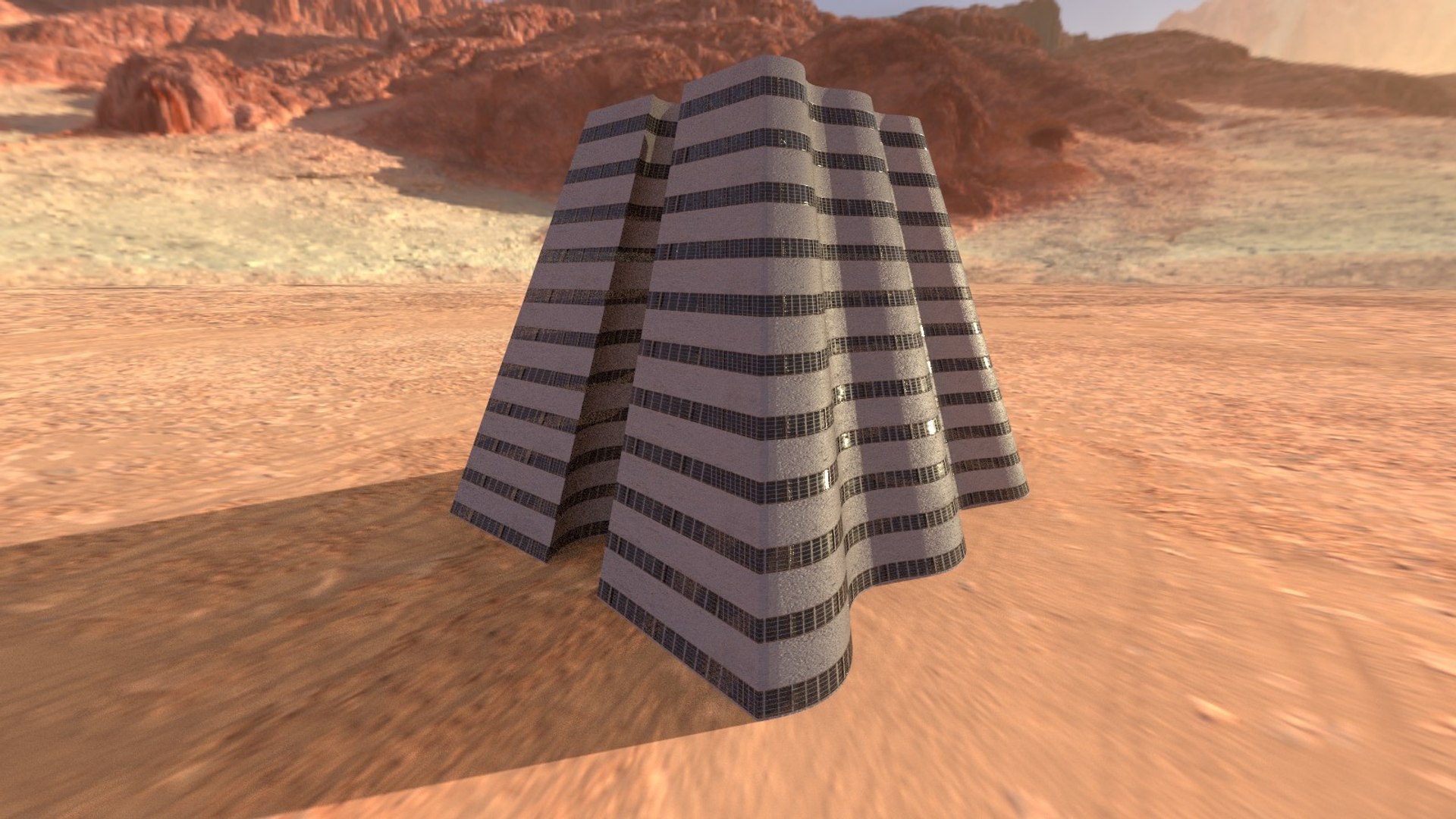 Alien Building 3D - TurboSquid 1533297