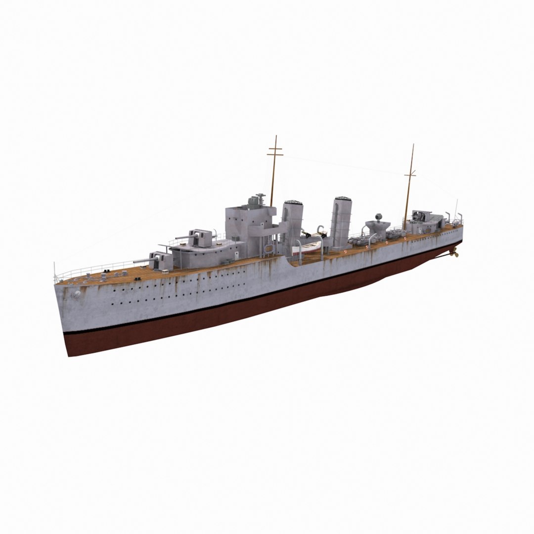 modelo 3d Destructor HMS Acasta - TurboSquid 2173192