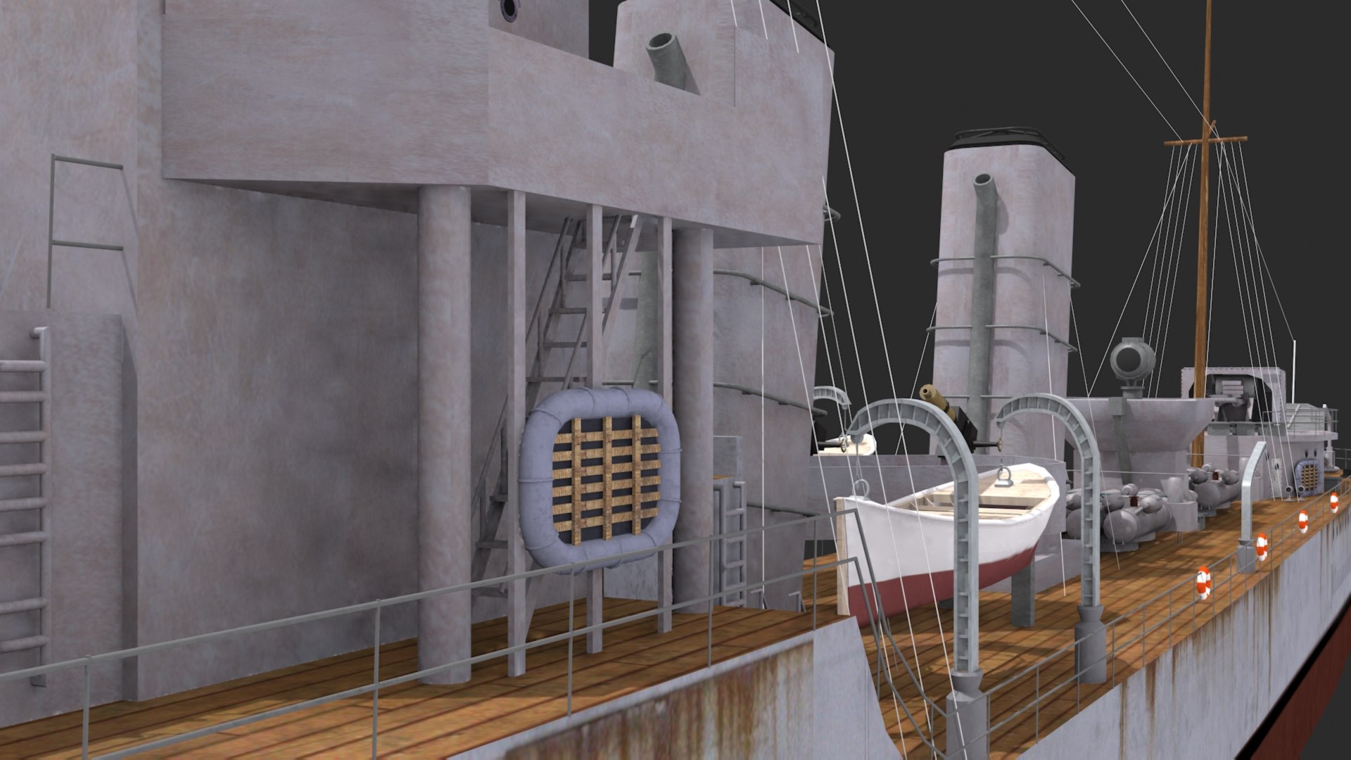 3D HMS Acasta Destroyer Model - TurboSquid 2173192