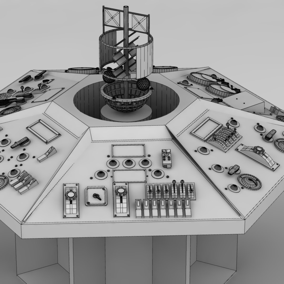 3d Tardis Console Model