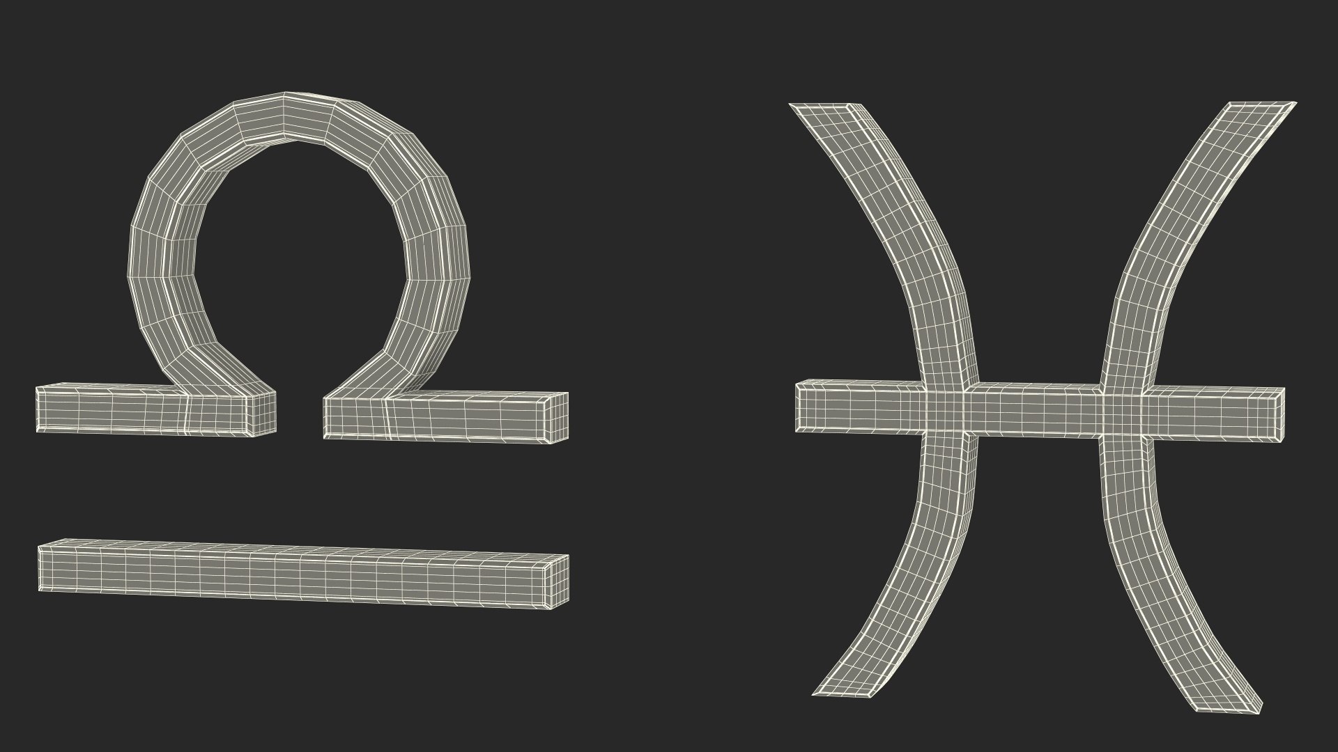 Astrological Signs Golden 3D Model - TurboSquid 2062978