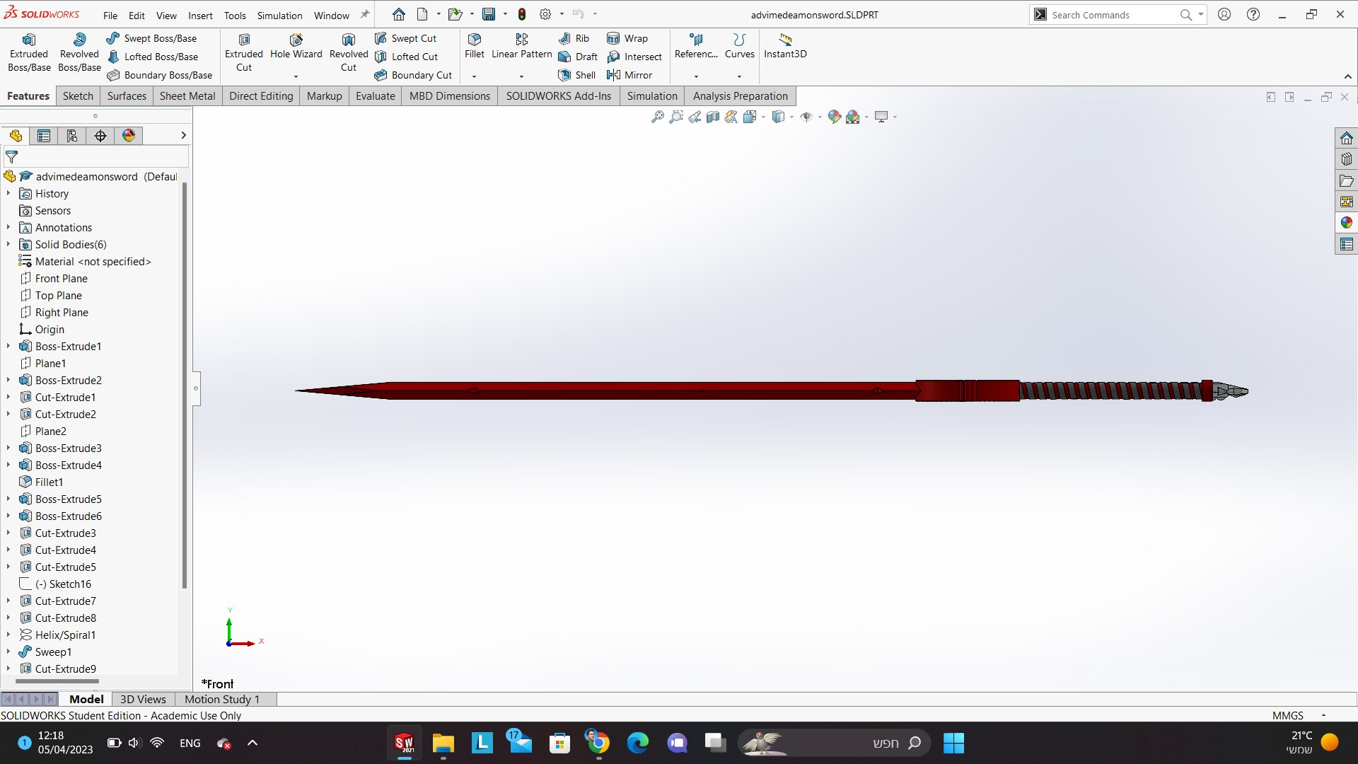 3D Model Adventure Time Sword - TurboSquid 2052138