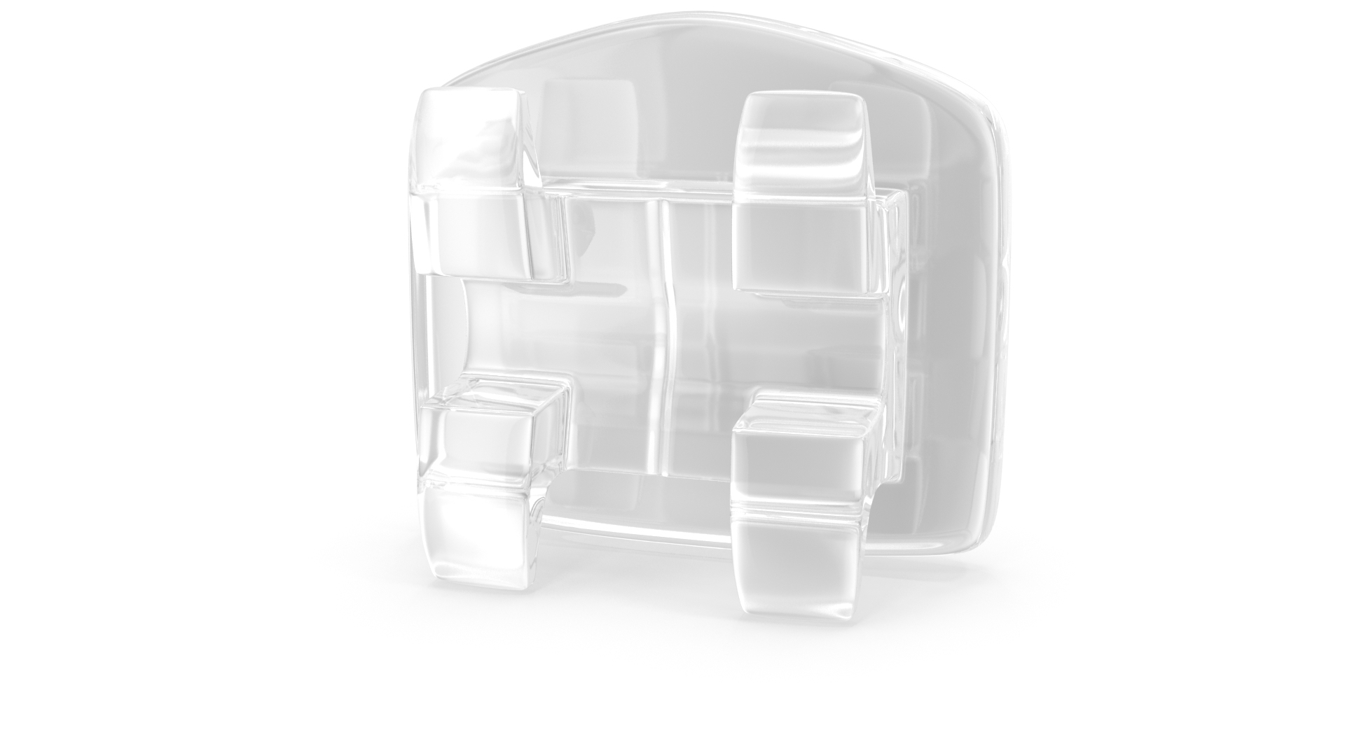 3D Clear Ceramic Dental Braces Bracket V01 Model - TurboSquid 2033964