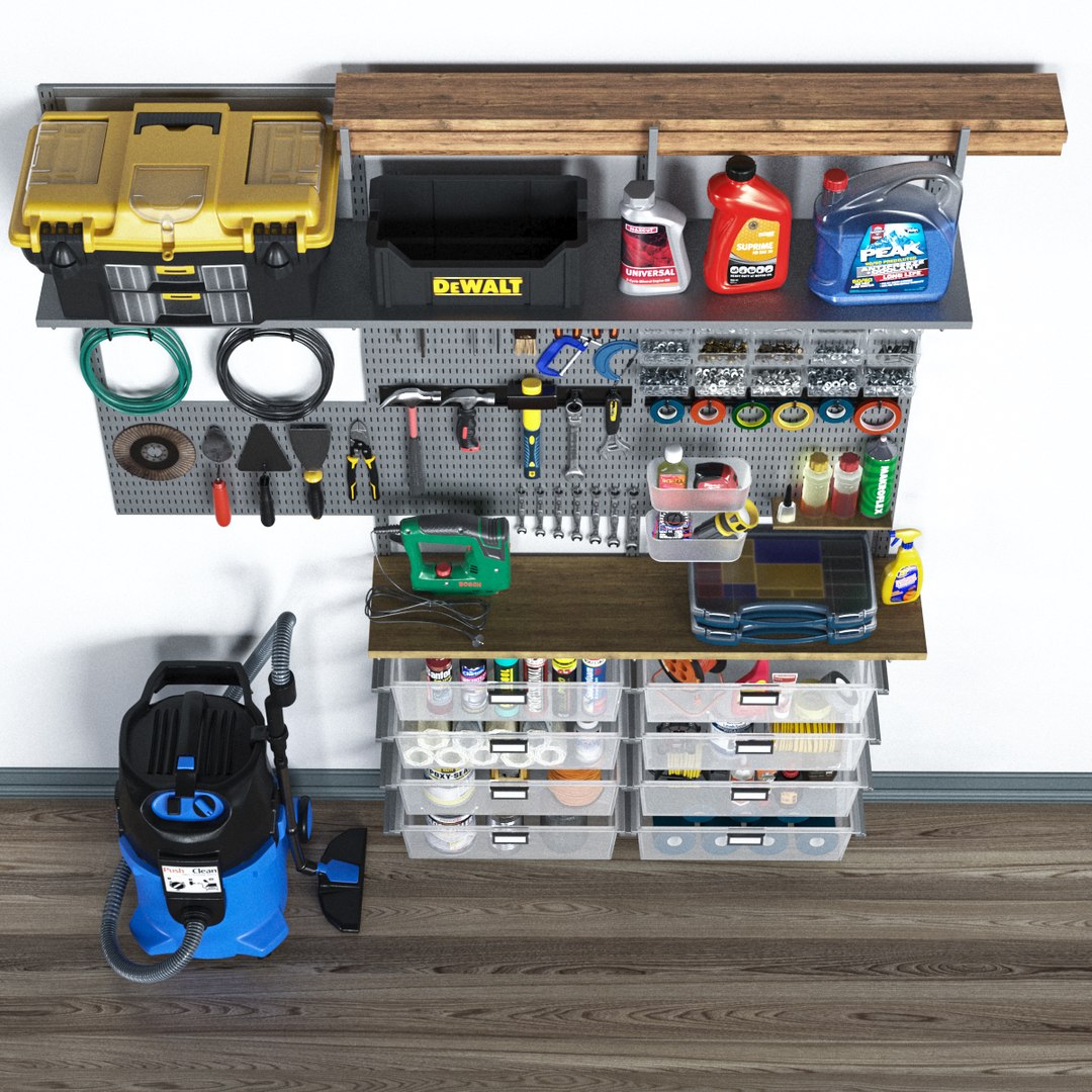 Garage Tools 3D Model - TurboSquid 1511630