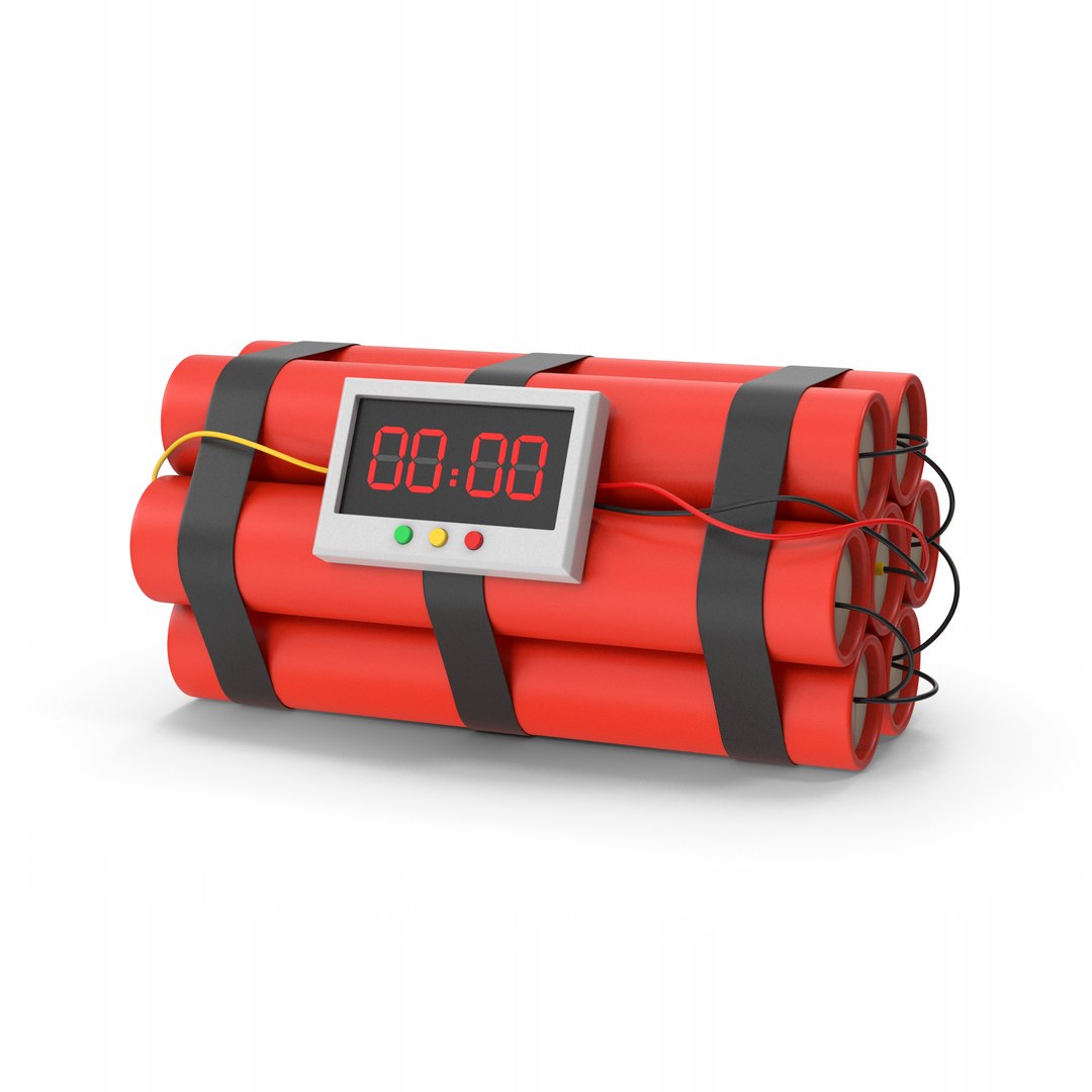 Dynamite With Timer Model - TurboSquid 2205848