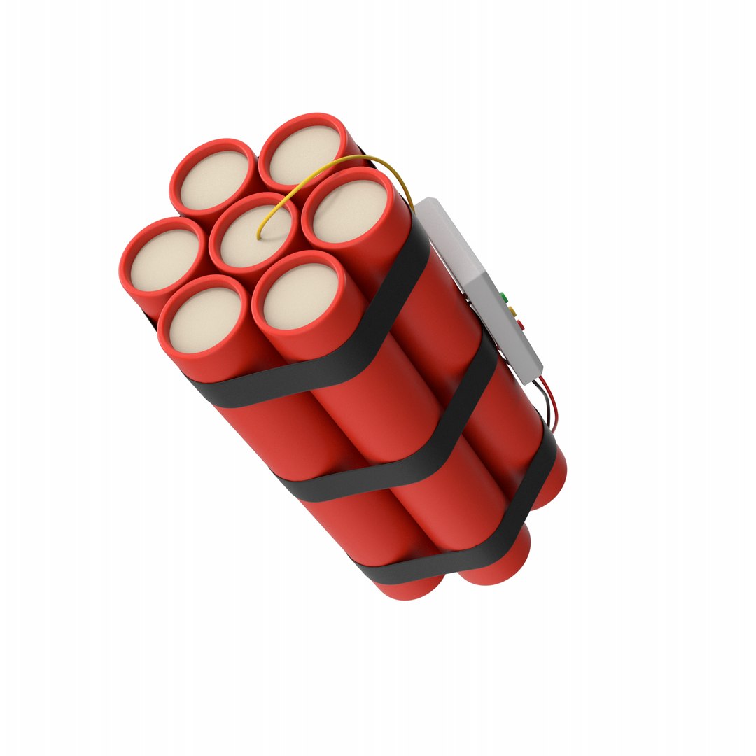 Dynamite With Timer Model - TurboSquid 2205848