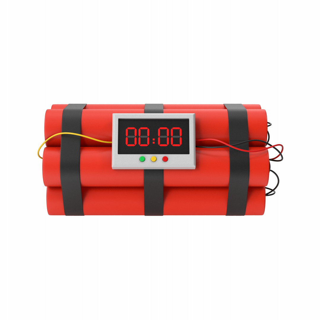 Dynamite With Timer Model - TurboSquid 2205848