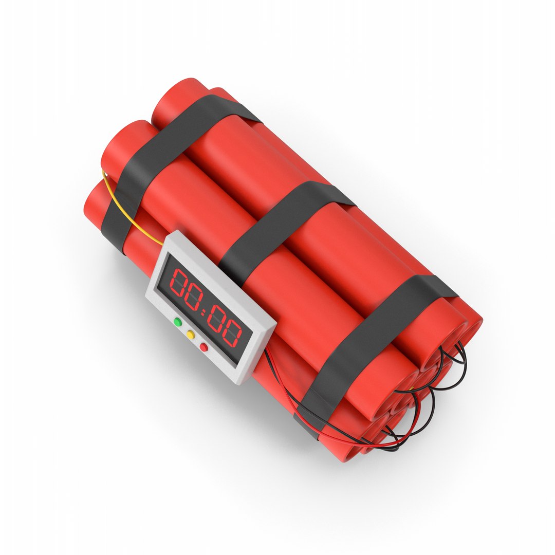 Dynamite With Timer Model - TurboSquid 2205848