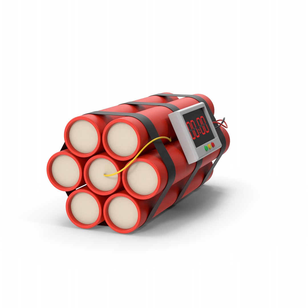 Dynamite With Timer Model - TurboSquid 2205848