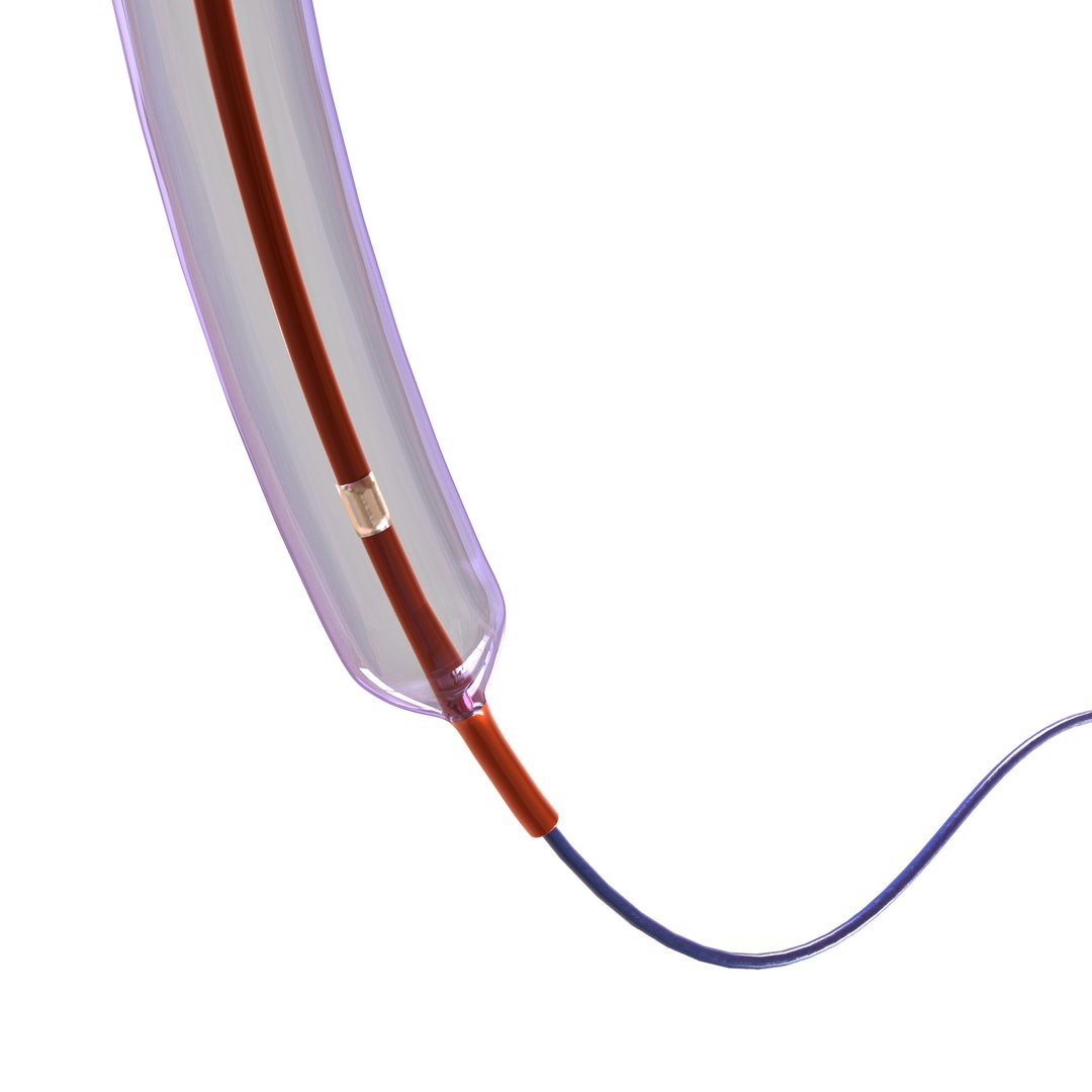 Medical Balloon Catheter PCI Angioplasty Device 3D Model 3D ...