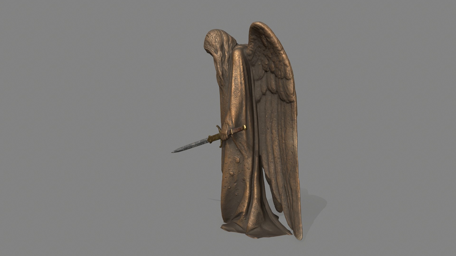 Angel Statue 3D Model - TurboSquid 1992411