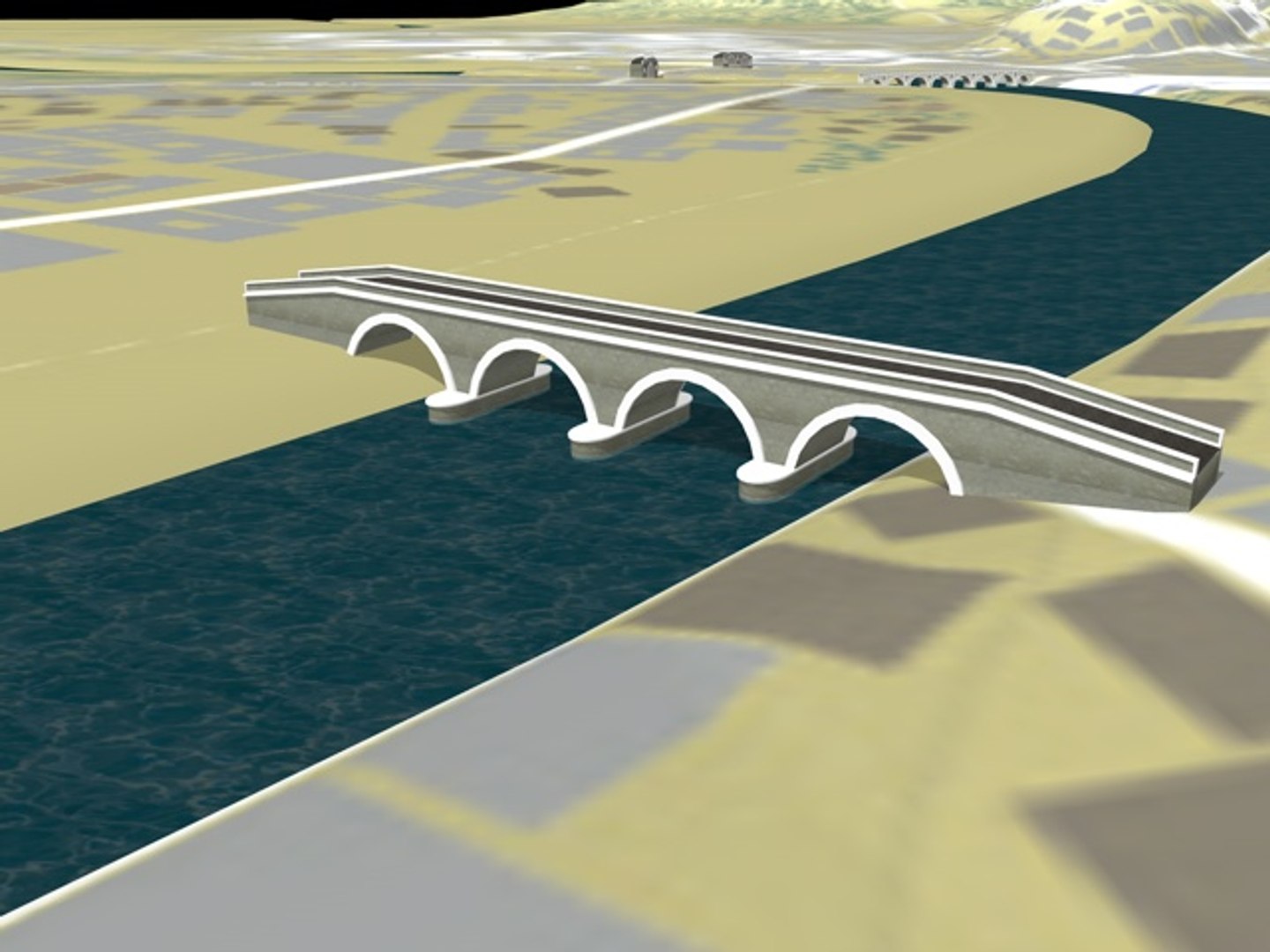 Set 6 Bridges 3d 3ds