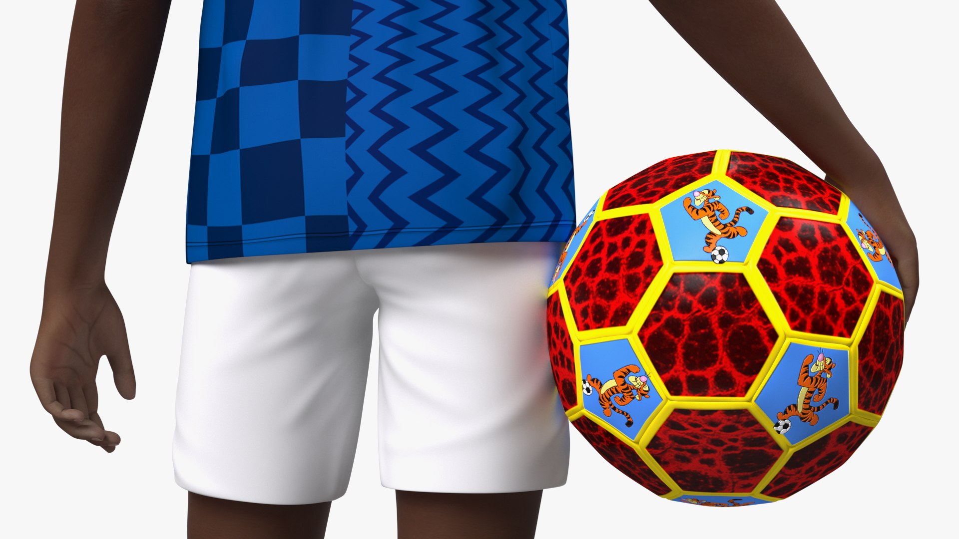 Black Child Boy Holding Ball model - TurboSquid 1955650