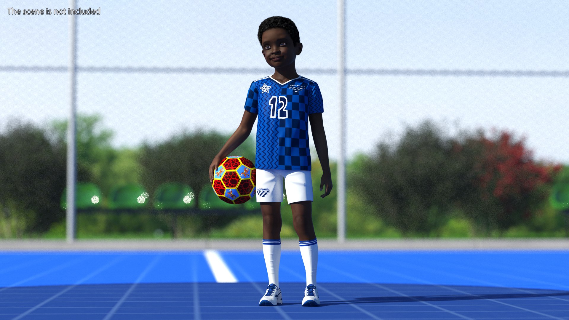 Black Child Boy Holding Ball model - TurboSquid 1955650