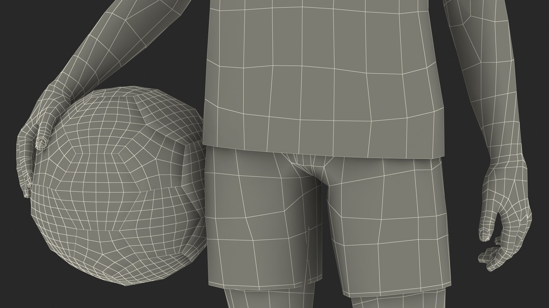 Black Child Boy Holding Ball model - TurboSquid 1955650