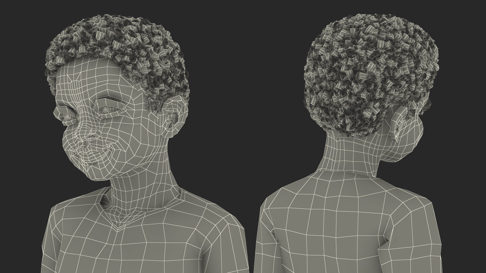 Black Child Boy Holding Ball model - TurboSquid 1955650