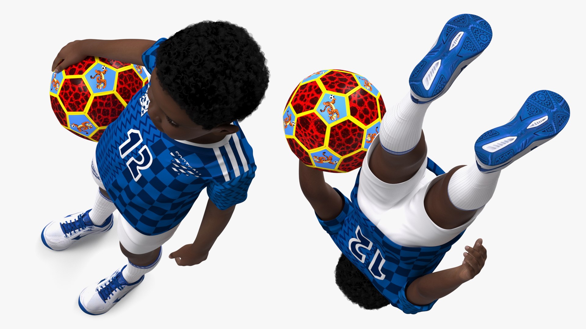 Black Child Boy Holding Ball model - TurboSquid 1955650