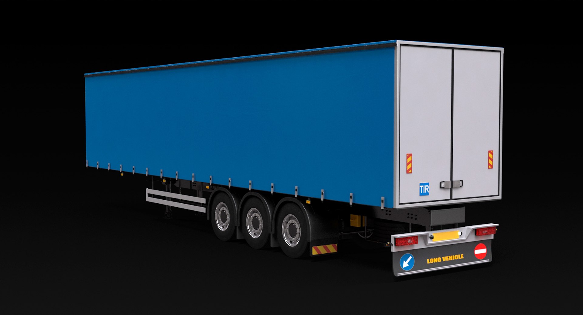 3D Model Tautliner Trailer - TurboSquid 1197920