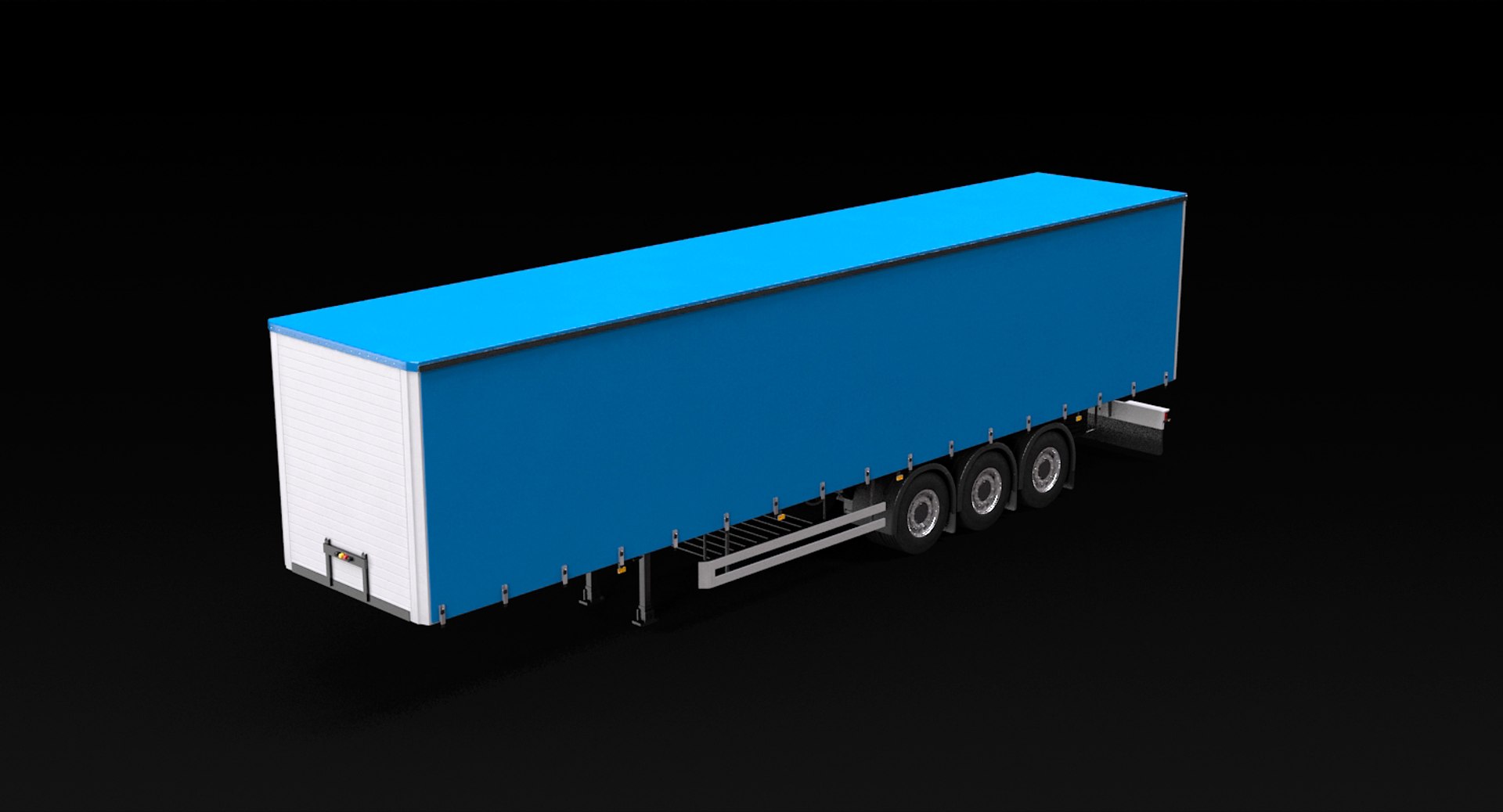 3D Model Tautliner Trailer - TurboSquid 1197920