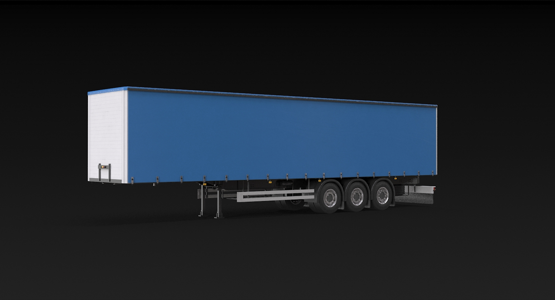 3D Model Tautliner Trailer - TurboSquid 1197920