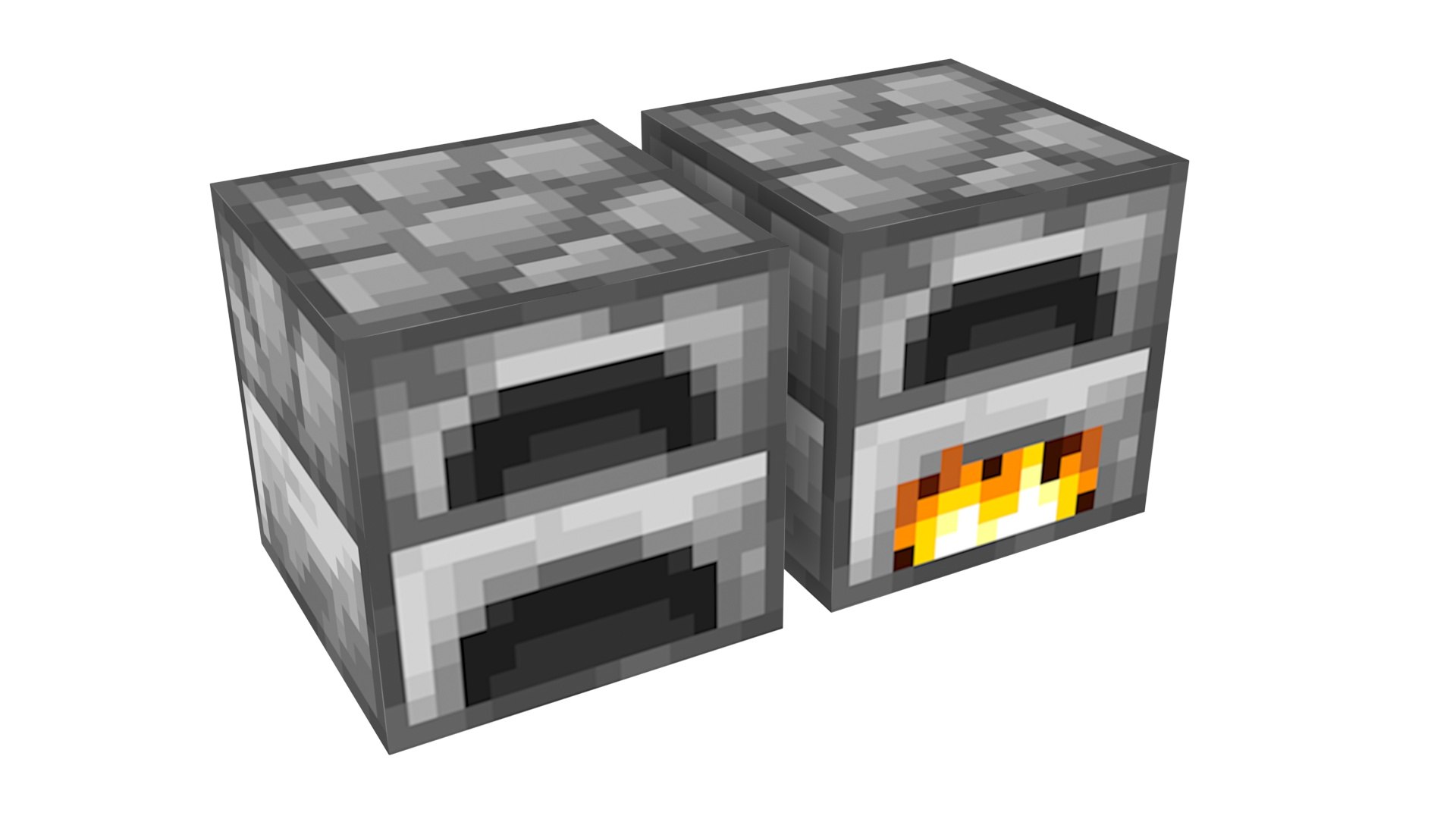 3D Minecraft Furnaces Model - TurboSquid 2362695