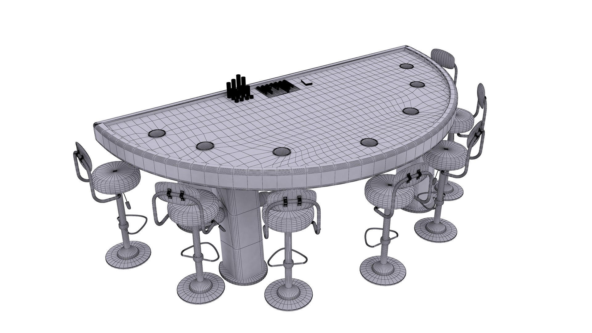 3D Blackjack Table - TurboSquid 1880466