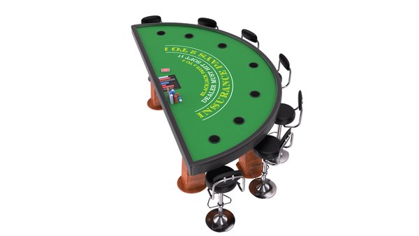 3D Blackjack Table - TurboSquid 1880466