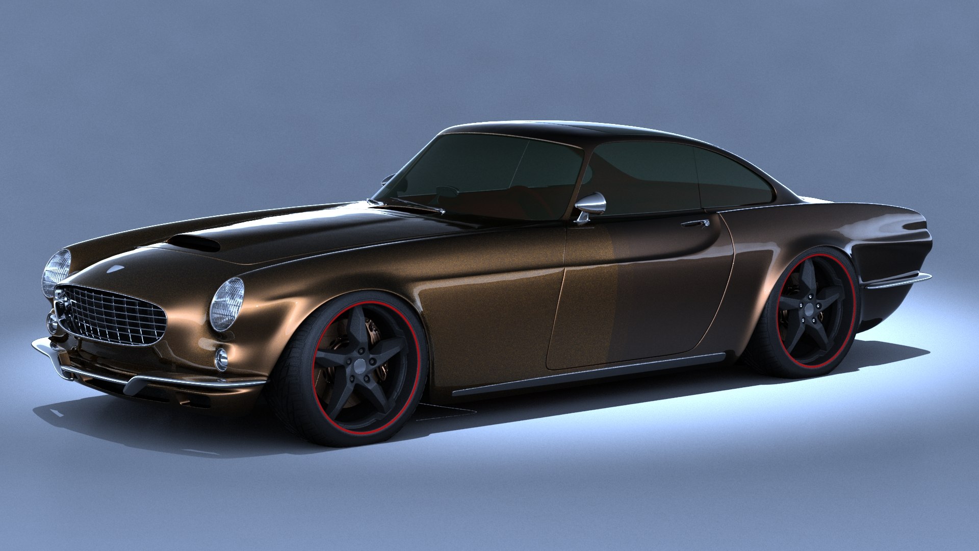 Custom Volvo P1800 Images | Cyan Racing Unveils Volvo P1800 GT Restomod ...