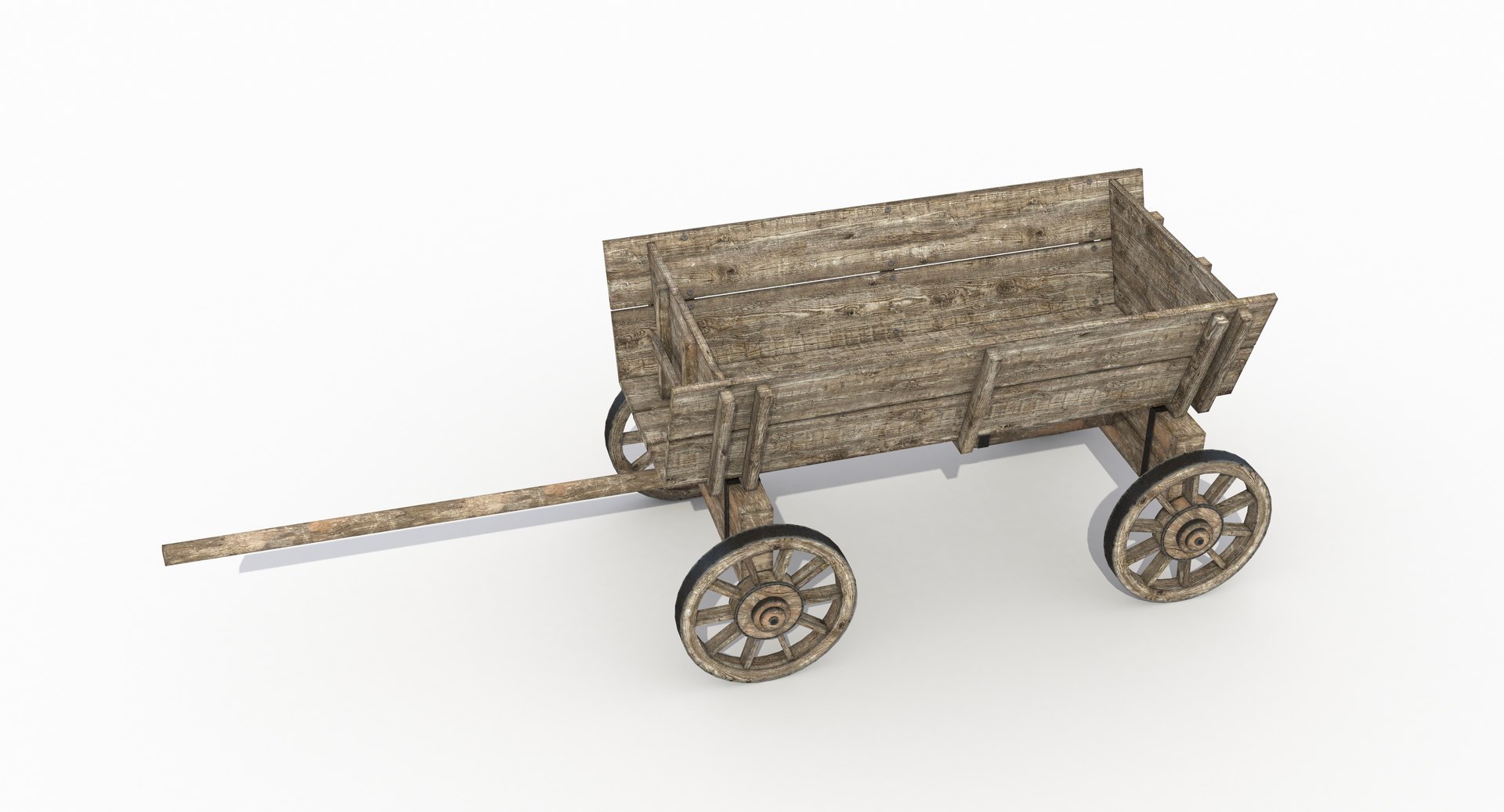 3D Old Cart 10 Model - TurboSquid 2115522