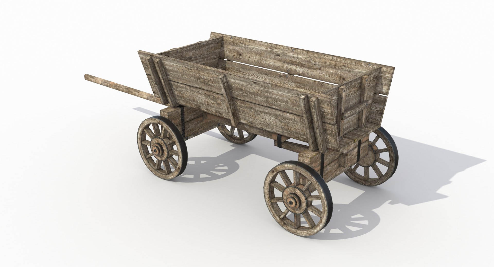 3D Old Cart 10 Model - TurboSquid 2115522