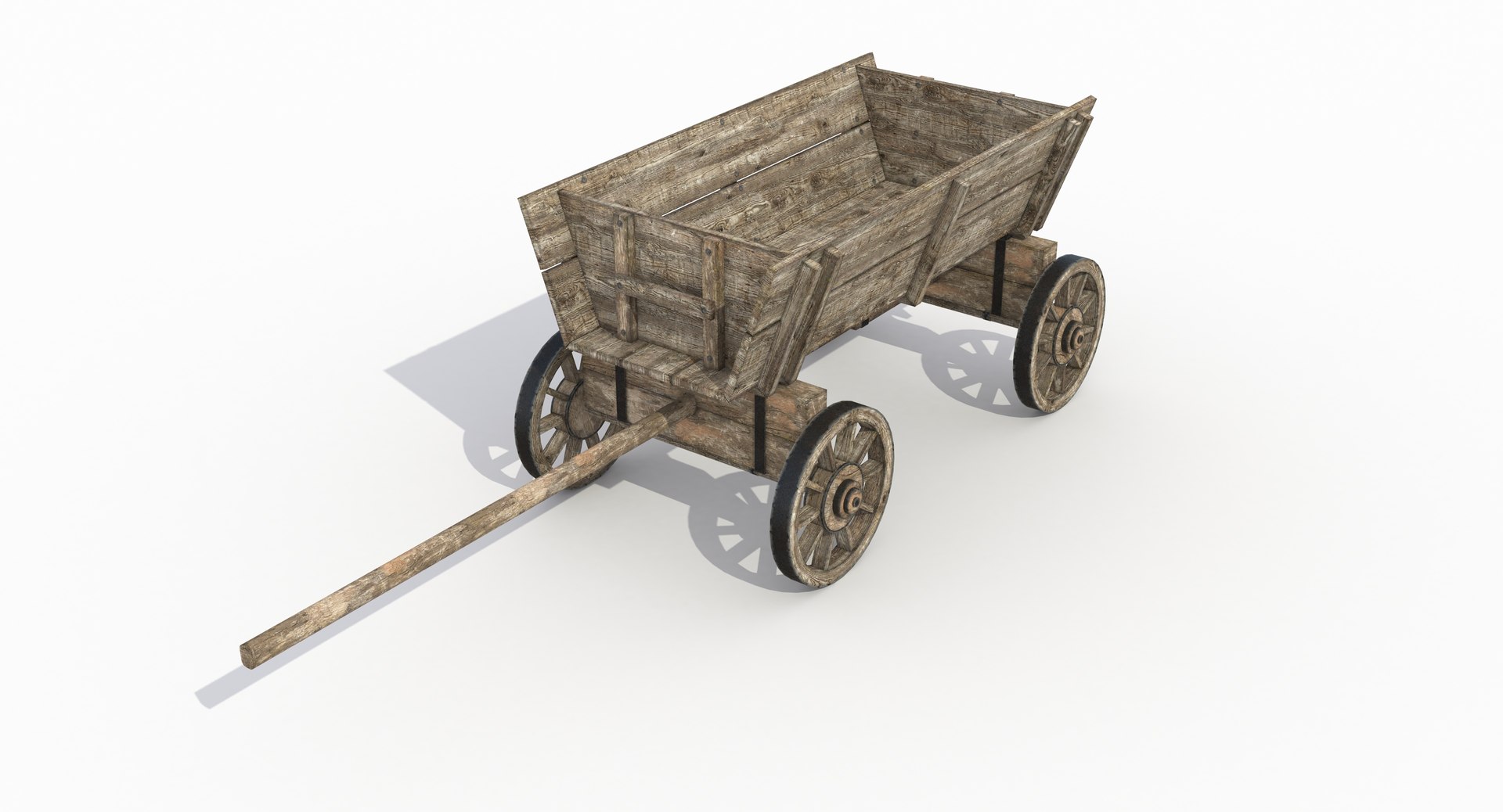 3D Old Cart 10 Model - TurboSquid 2115522