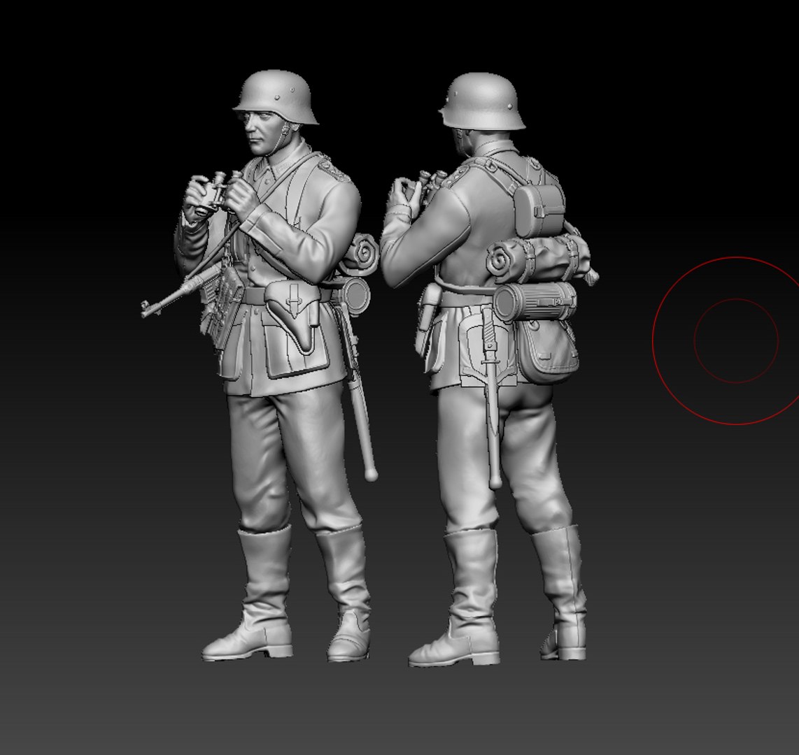 German officer soldiers 3D model - TurboSquid 1550880
