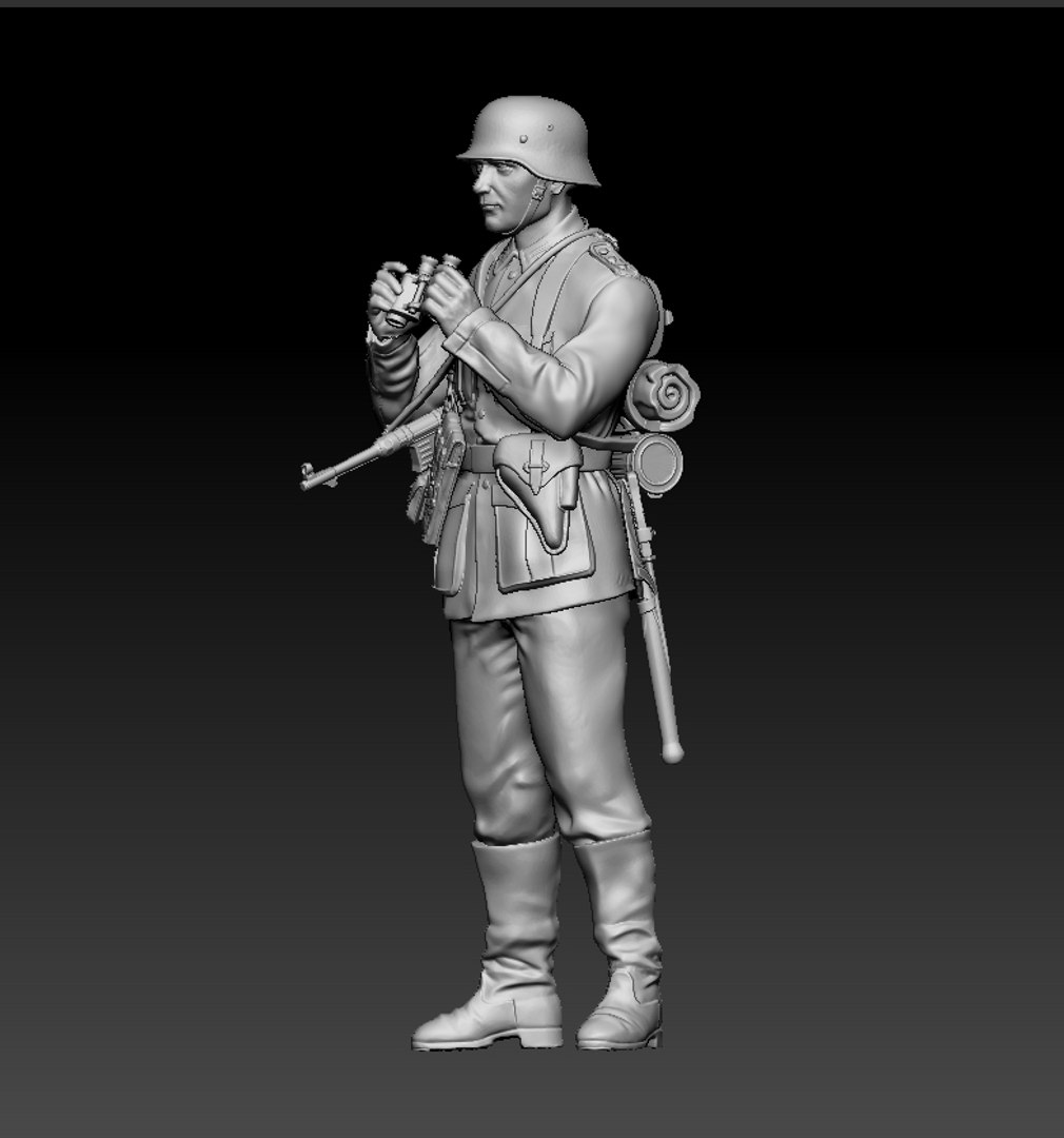 German officer soldiers 3D model - TurboSquid 1550880