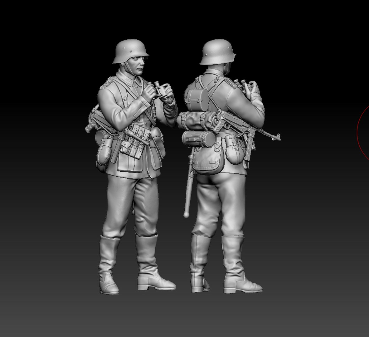 German officer soldiers 3D model - TurboSquid 1550880