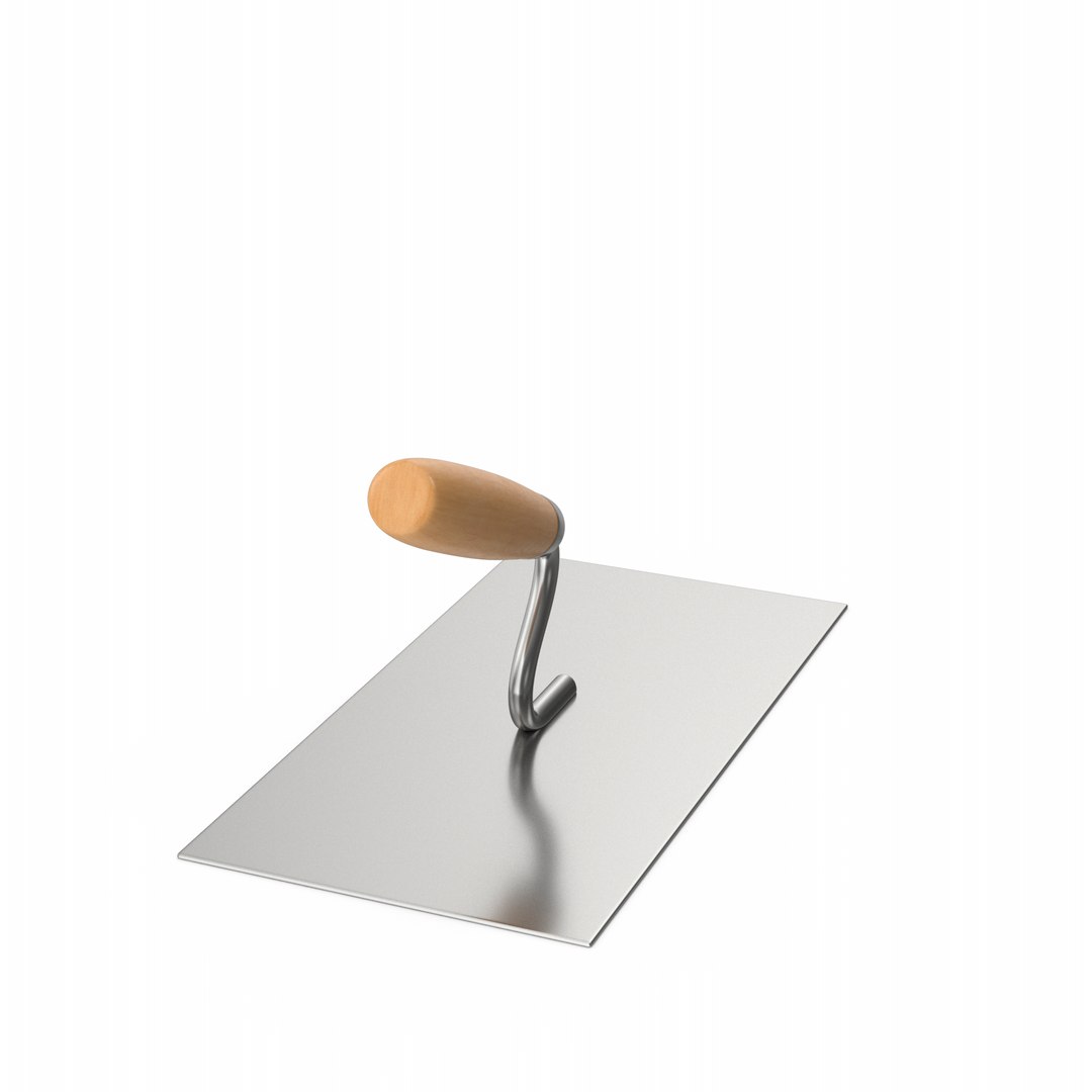 3D Metal Float With Wooden Handle model - TurboSquid 1937572