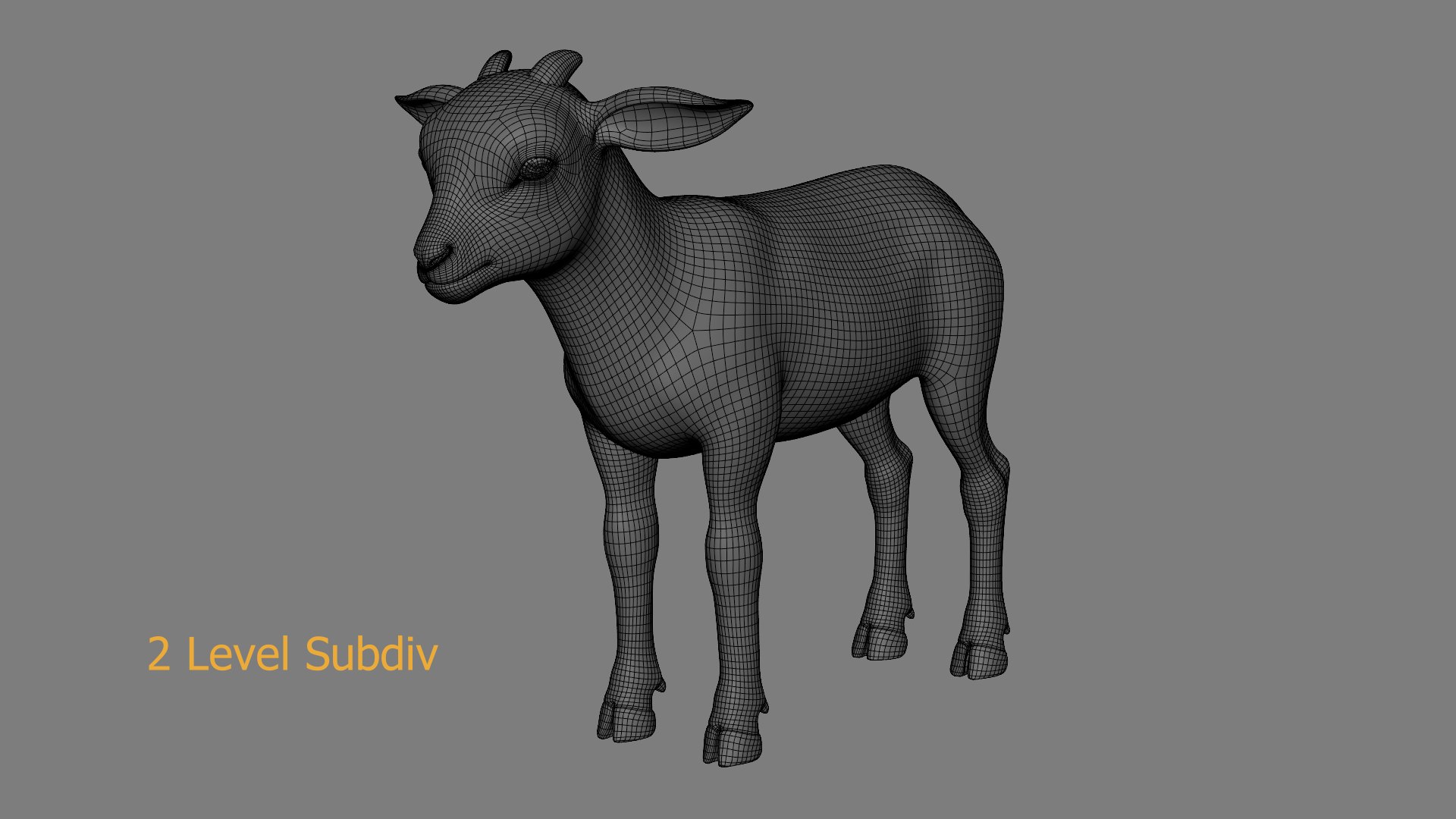 Goat Kid Rigged Animated With Fur 3D Model - TurboSquid 2172255