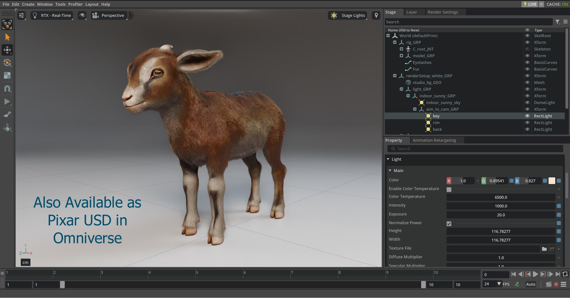 Goat Kid Rigged Animated With Fur 3D Model - TurboSquid 2172255