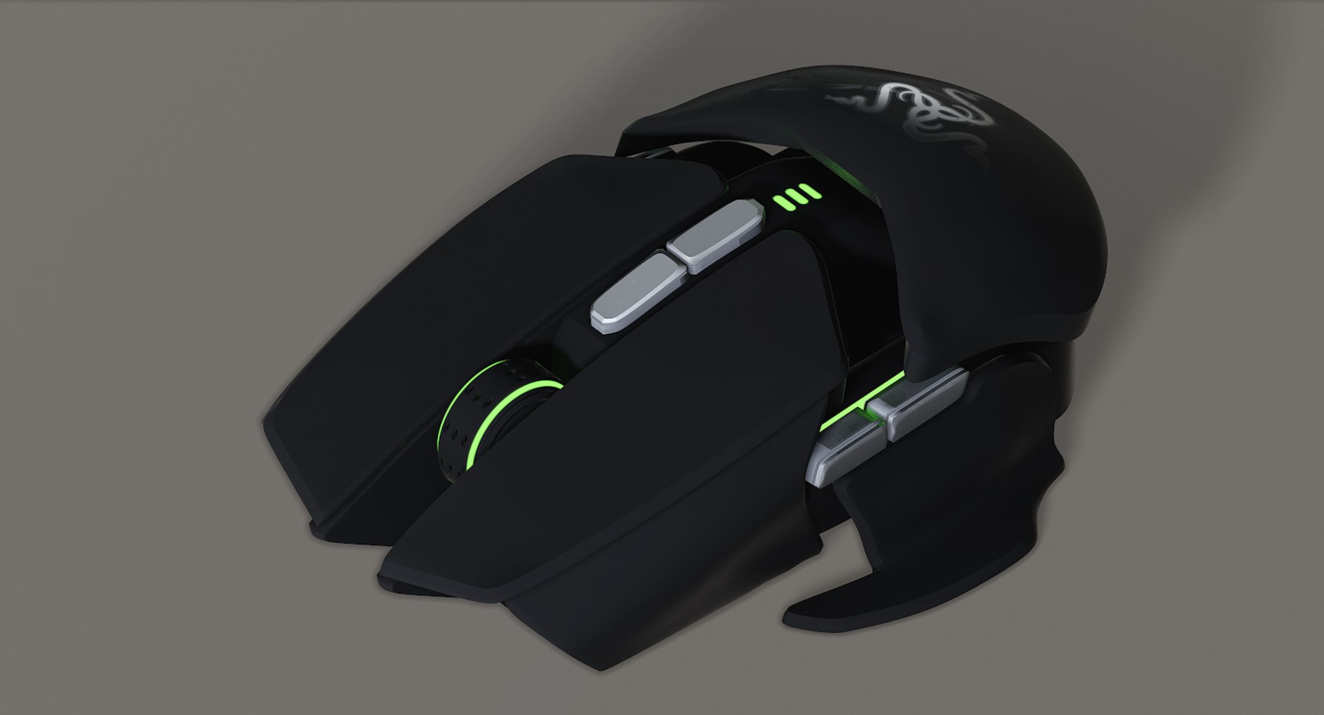Razer Ouroboros Computer Mouse 3D Model - TurboSquid 1308323