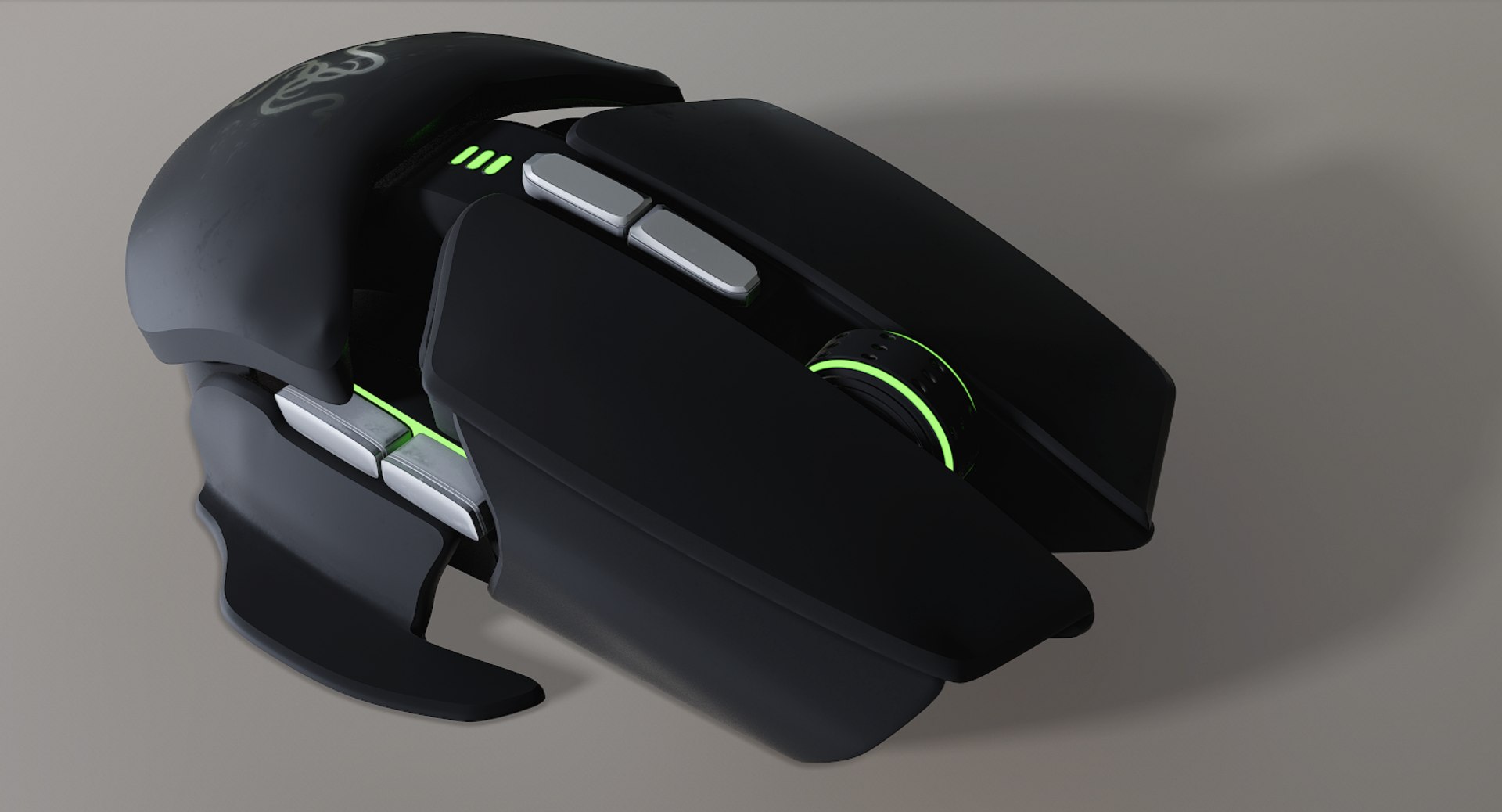 Razer Ouroboros Computer Mouse 3D Model - TurboSquid 1308323