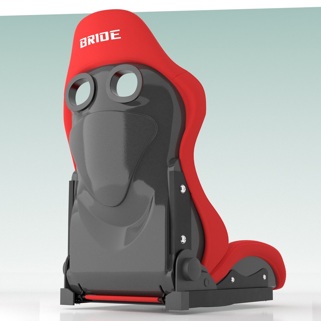 Bride Stradia III Reclining Sport Seat - Red 3D Model - TurboSquid 2026210