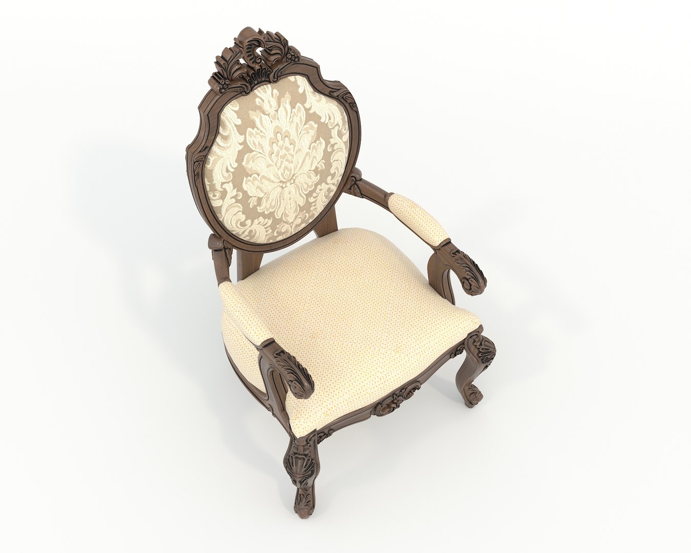 3D Model Classic European Style Dining Table And Chairs 50 - TurboSquid ...