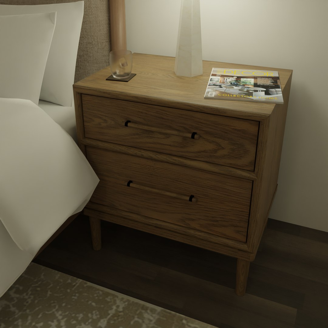3D Queen Bed ASHLEY Roanhowe - TurboSquid 2344724
