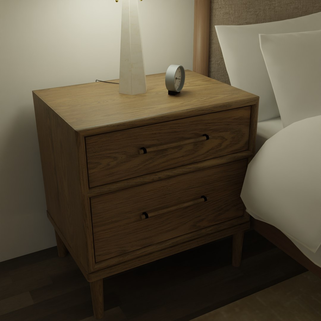 3D Queen Bed ASHLEY Roanhowe - TurboSquid 2344724