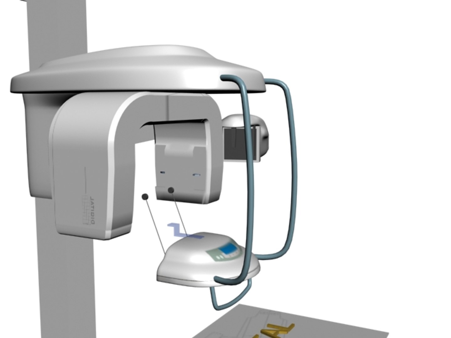 digital panoramic x-ray 3d model