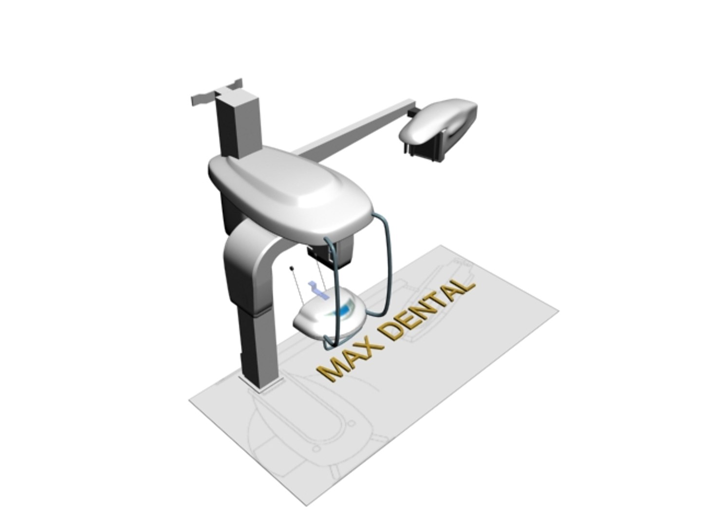 digital panoramic x-ray 3d model